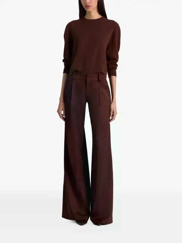 Alice + Olivia Callum Lace-up Sweater - Brown