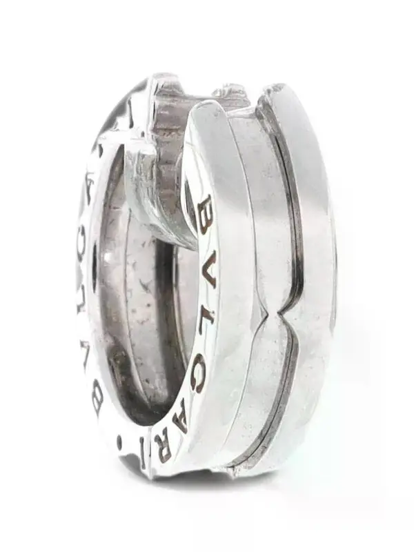 BVLGARI B.zero1 Hoop 18k White Gold Small Earrings