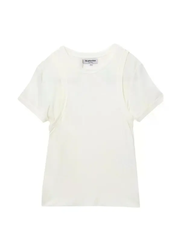 LA PISCINE Shoulder Cut-out T-shirt