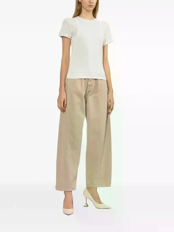 LA PISCINE Shoulder Cut-out T-shirt