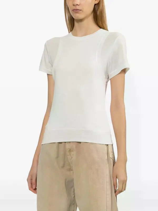 LA PISCINE Shoulder Cut-out T-shirt