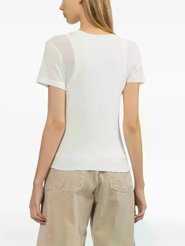 LA PISCINE Shoulder Cut-out T-shirt