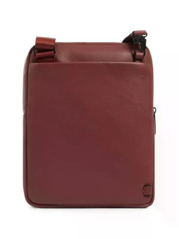 PIQUADRO Leather Messenger Bag - Red