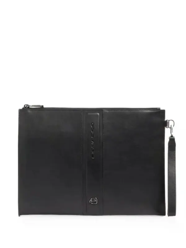 PIQUADRO Logo-plaque Clutch Bag