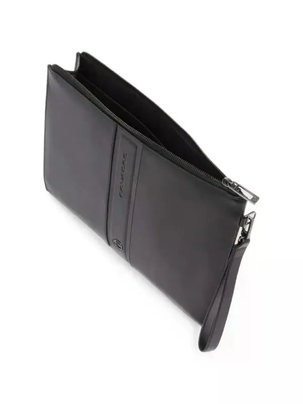 PIQUADRO Logo-plaque Clutch Bag