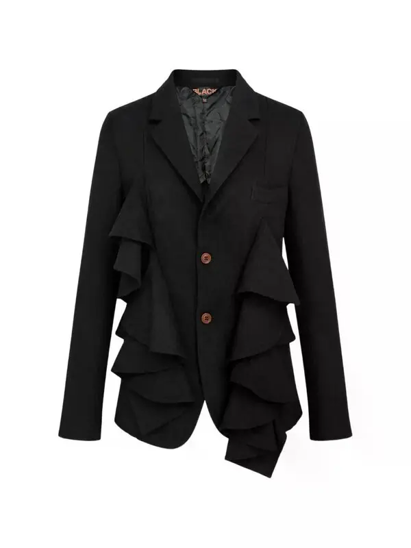 Comme Des Garçons Ruffled Gabardine Blazer