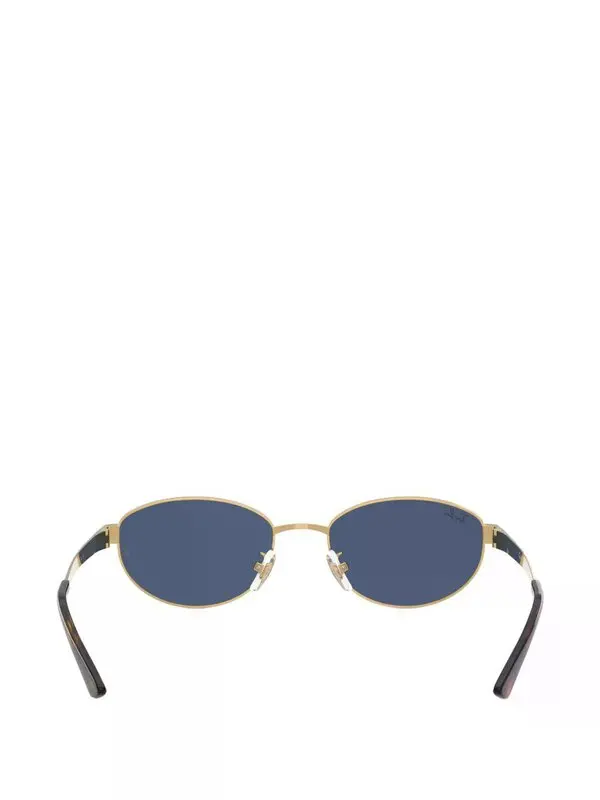 Ray-ban Oval-frame Sunglasses - Gold