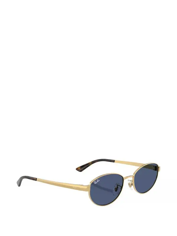 Ray-ban Oval-frame Sunglasses - Gold
