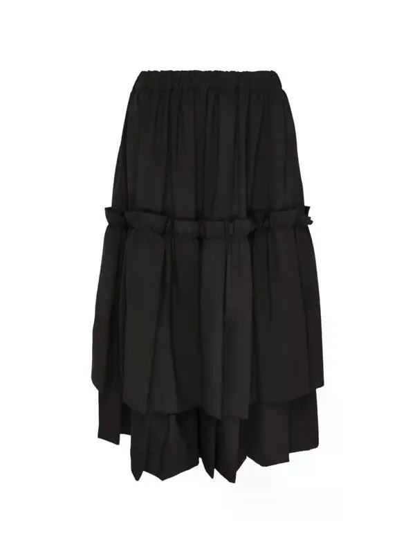 Comme Des Garçons Tiered Ruffled Midi Skirt