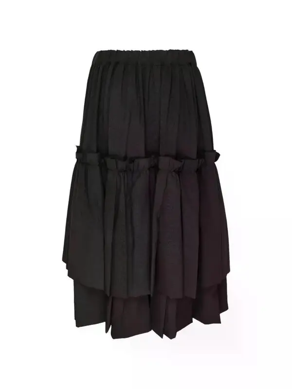 Comme Des Garçons Tiered Ruffled Midi Skirt