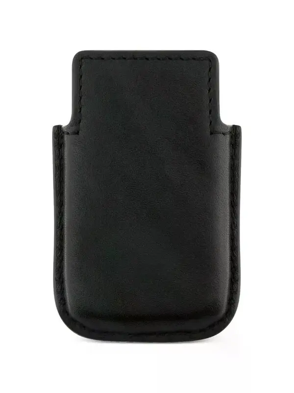 S.t. Dupont Logo-embossed Leather Lighter Case