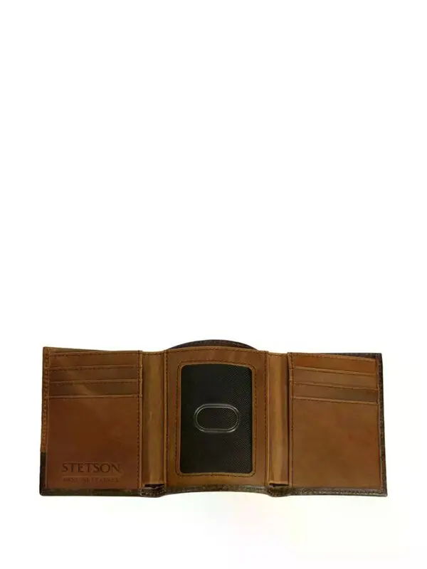 Stetson Hair-on-hide Inlay Tooled-leather Wallet