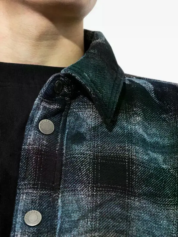HAIKURE Galaxy Checked Shirt - Blue