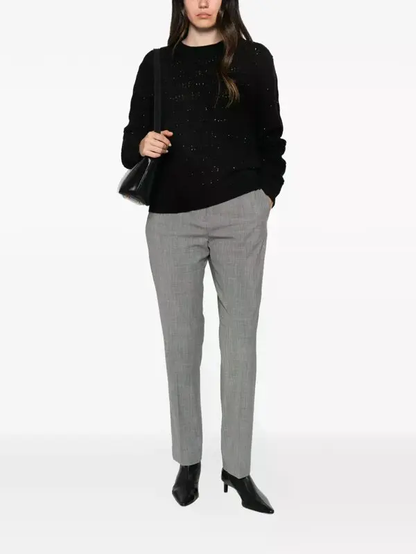 Fabiana Filippi Sequin-embellished Open-knit Sweater