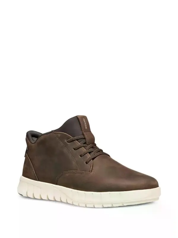 Geox Lace-up Leather Sneakers
