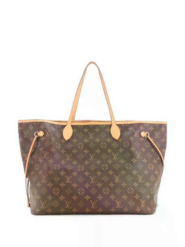 LOUIS VUITTON Neverfull Nm Monogram Canvas Gm Tote Bag - Brown