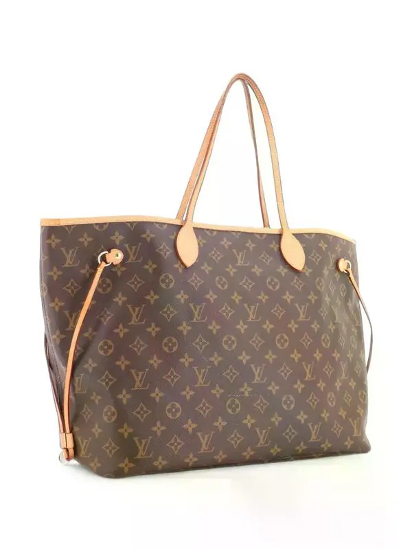 LOUIS VUITTON Neverfull Nm Monogram Canvas Gm Tote Bag - Brown
