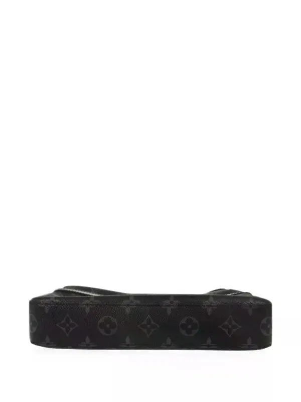 LOUIS VUITTON 2010-2020s Monogram Trio Messenger Shoulder Bag - Black