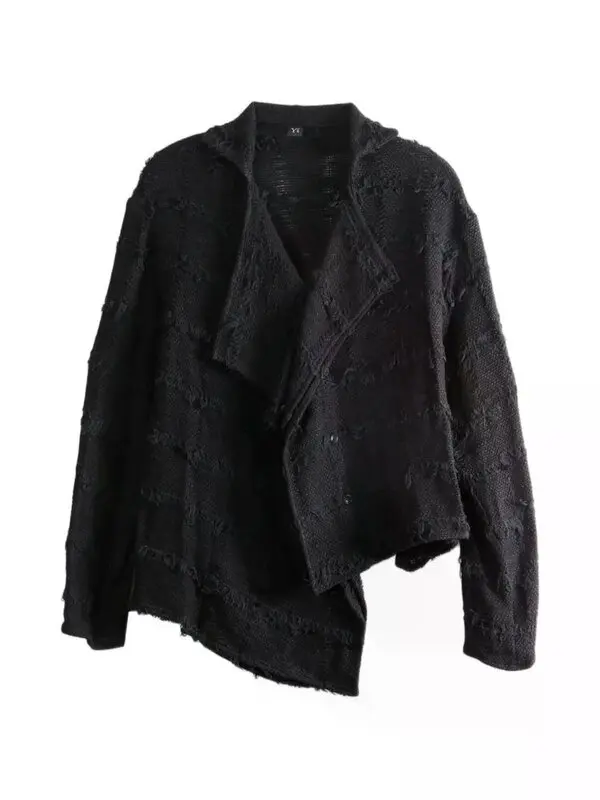 Y’s Asymmetric Frayed-effect Jacket
