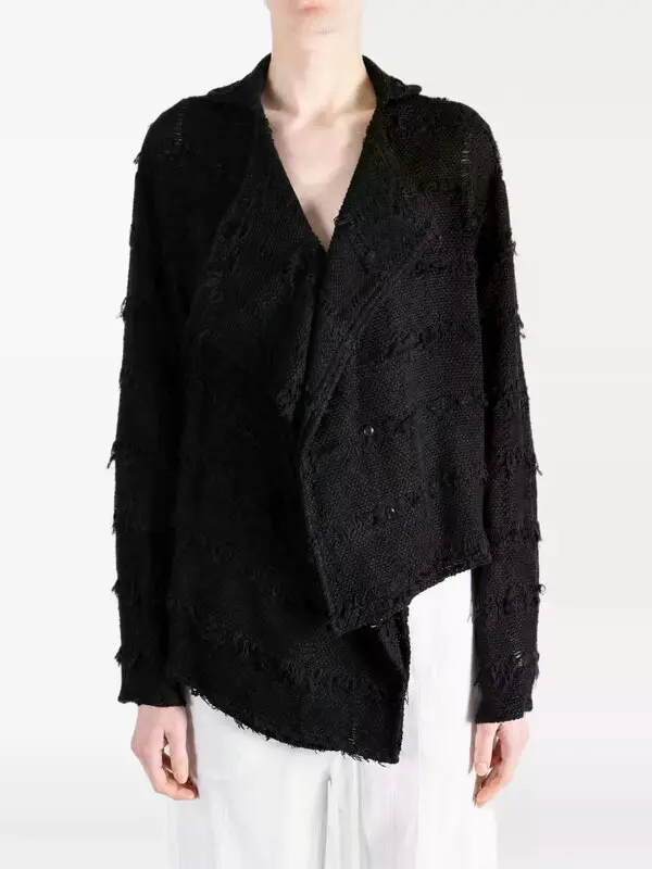 Y’s Asymmetric Frayed-effect Jacket