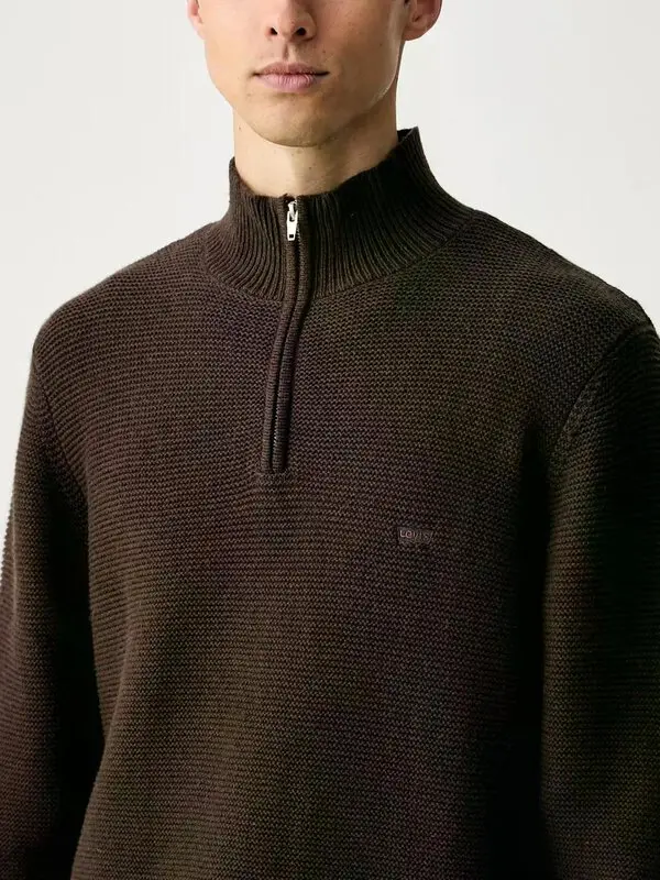 LEVI'S Housemark Quarter-zip Knitted Sweater