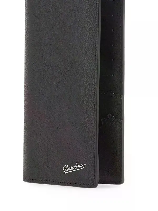 Borsalino Logo-embossed Wallet - Black