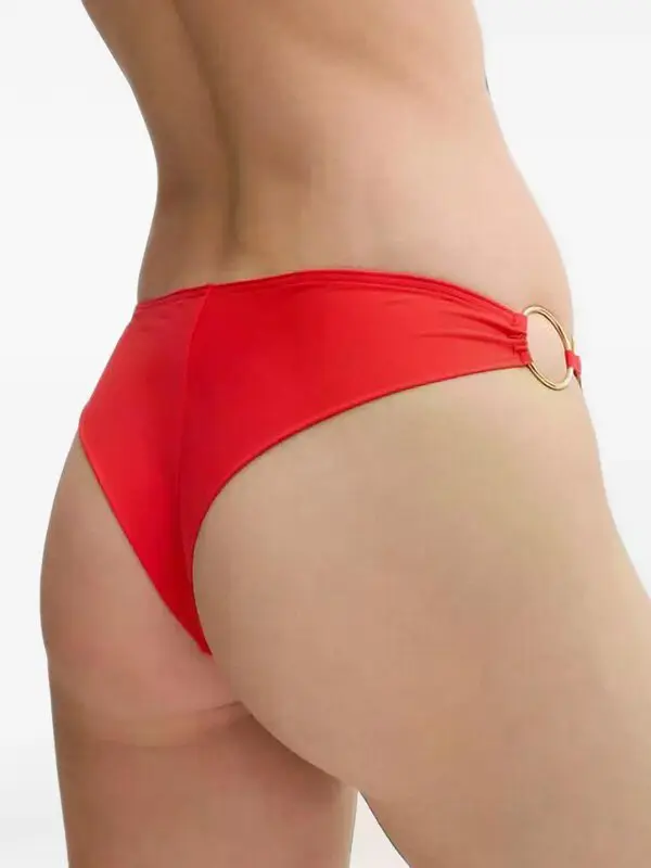 Chantelle Croc-effect Ring-detail Bikini Bottom