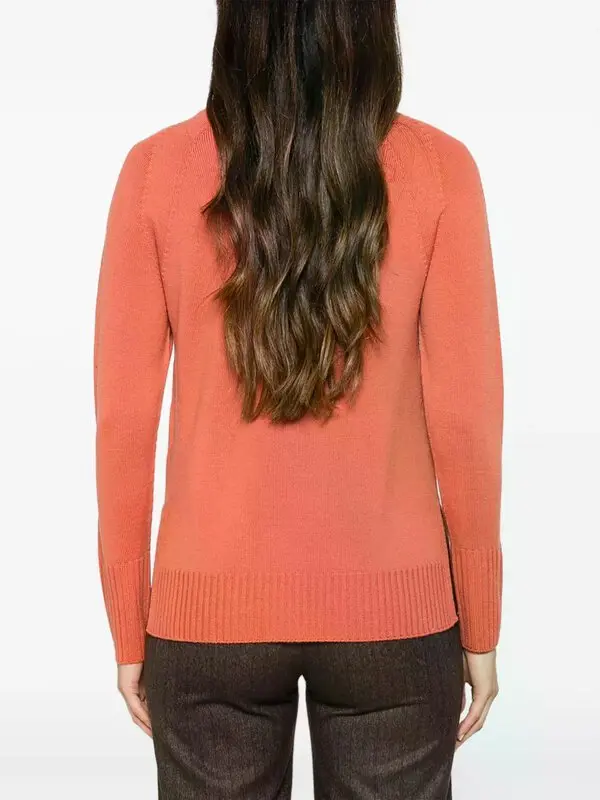 VELA SHOP Raglan-sleeve Ribbed-trim Sweater