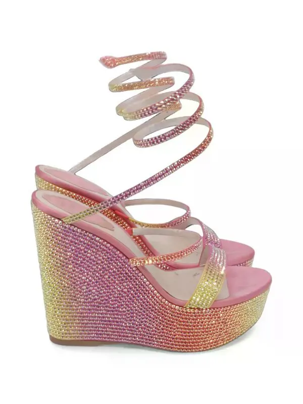 Rene Caovilla Cleo Tropical Wrap Sandals