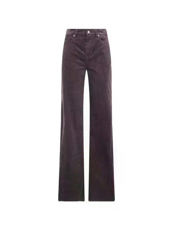 7 For All Mankind Lotta Corduroy Wide-leg Jeans - Brown