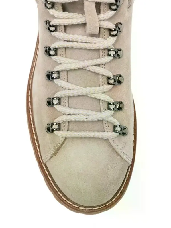 Eleventy Suede Panelled Ankle Boots