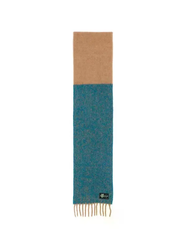Paul Smith Colour-block Fringed Scarf