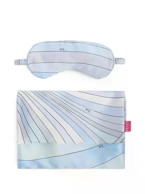 Emilio Pucci Iride-print Satin Night Set