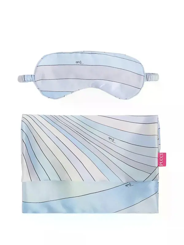 Emilio Pucci Iride-print Satin Night Set
