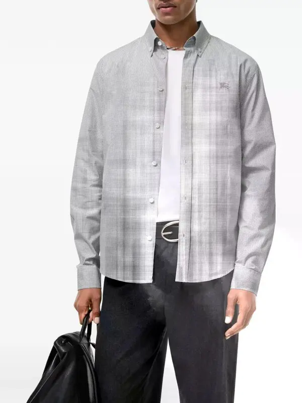 Burberry Classic-fit Gingham-pattern Cotton Shirt