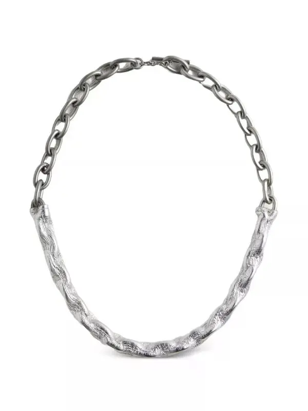 MAISON MARGIELA Crinkled-effect Link-chain Necklace