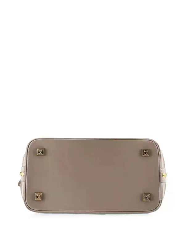 LOUIS VUITTON Suhali Lockit Handbag Leather Pm Tote Bag - Grey