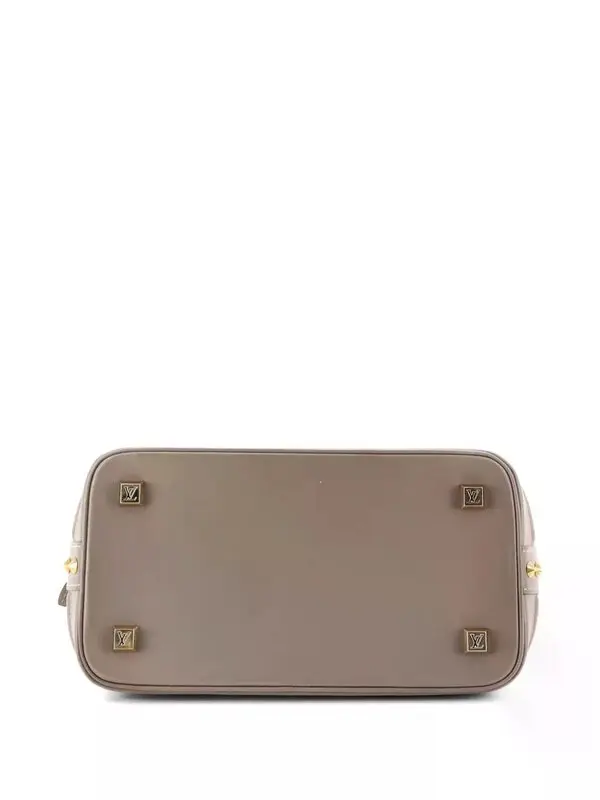 LOUIS VUITTON Suhali Lockit Handbag Leather Pm Tote Bag - Grey