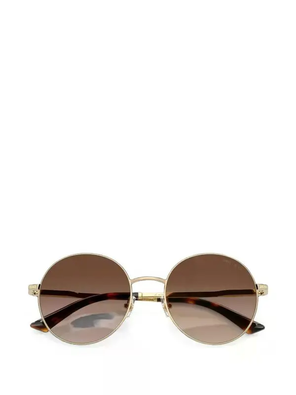 JIMMY CHOO Glitter-embellished Round-frame Sunglasses