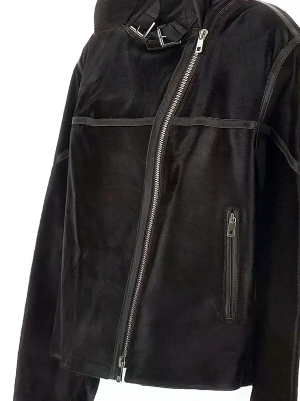 DESA 1972 Zip-fastening Biker Jacket - Brown