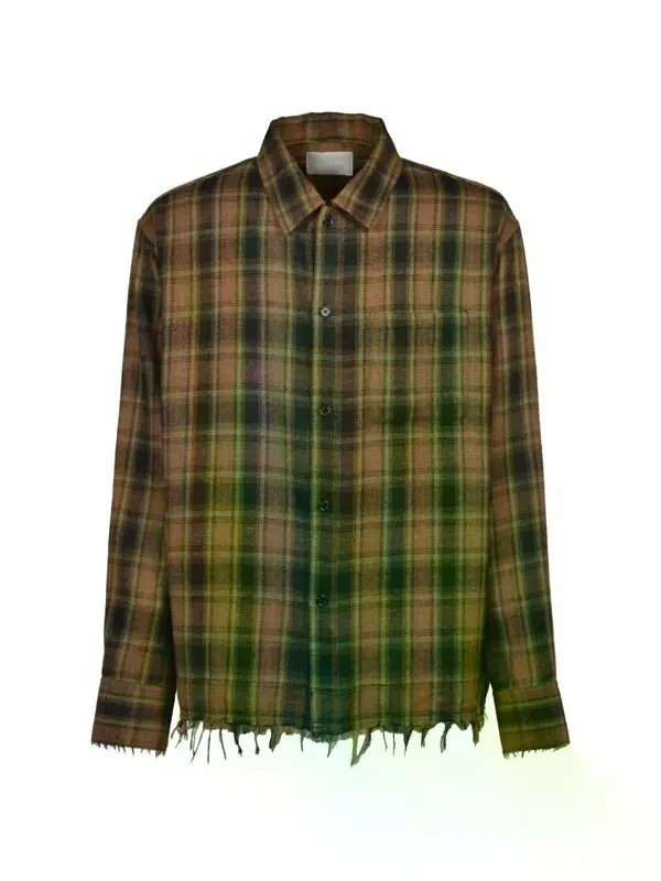 CEDARWOOD Echo Frayed Flannel Shirt