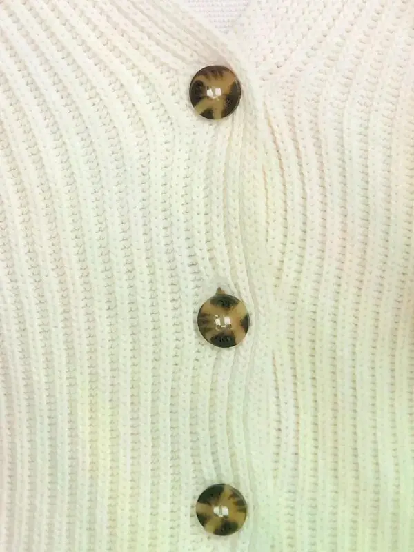 Marc O'polo Ribbed-knit V-neck Sleeveless Cardigan