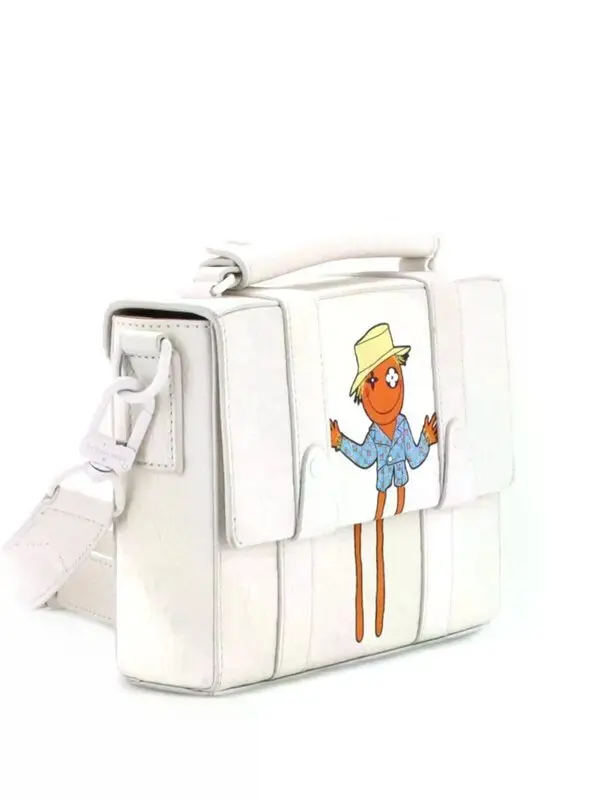 LOUIS VUITTON Flap Soft Trunk Messenger Bag Friends Printed Monogram Taurillon Leather Crossbody Bag - Multicolour