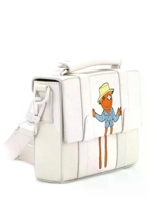 LOUIS VUITTON Flap Soft Trunk Messenger Bag Friends Printed Monogram Taurillon Leather Crossbody Bag - Multicolour