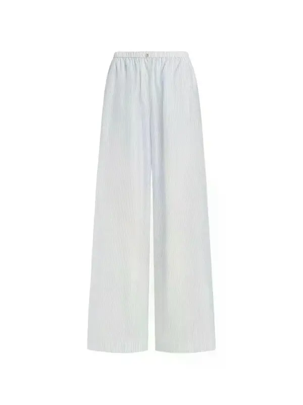 12 STOREEZ Elasticated-waist Striped Cotton Trousers