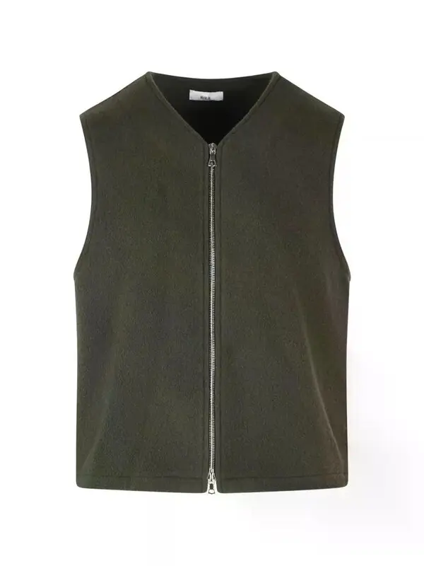 RIER Zip-up Wool Vest