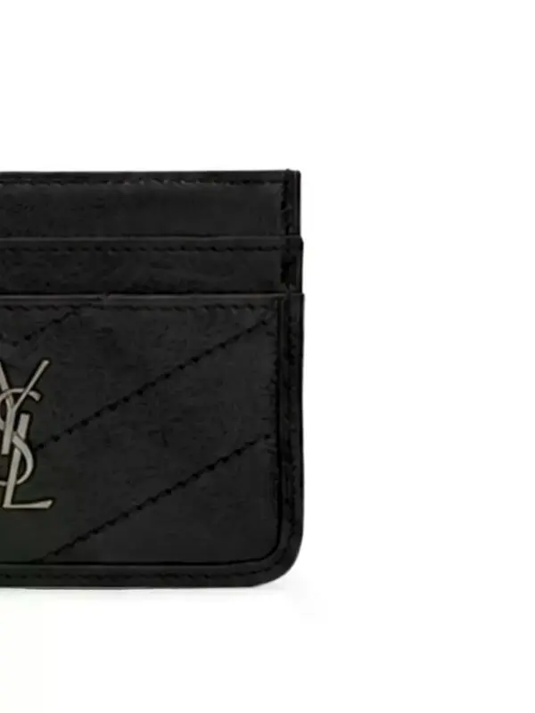 Saint Laurent Niki Quilted Leather Card Case