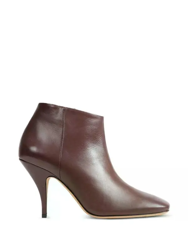 JUDE Credo Square-toe Ankle Boots - Brown