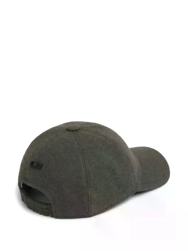 Fedeli Cashmere Baseball Cap - Green