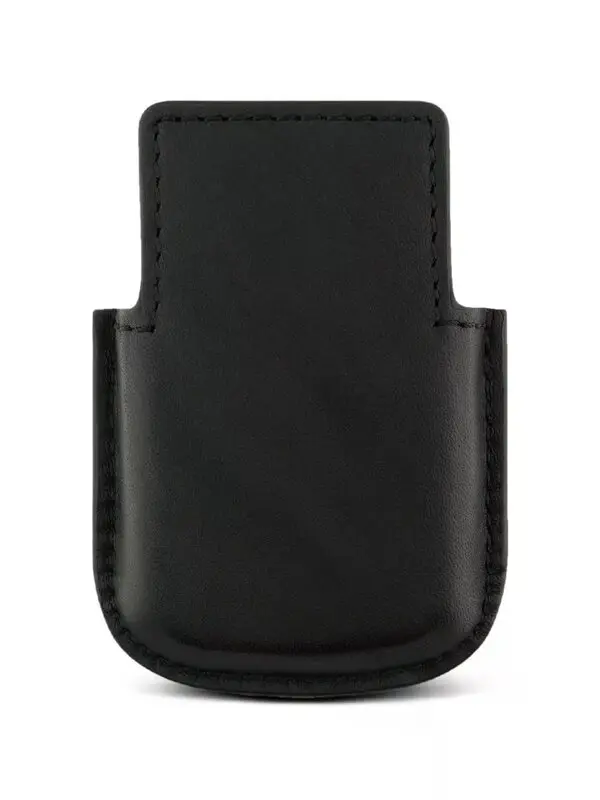 S.t. Dupont Logo-embossed Leather Lighter Case